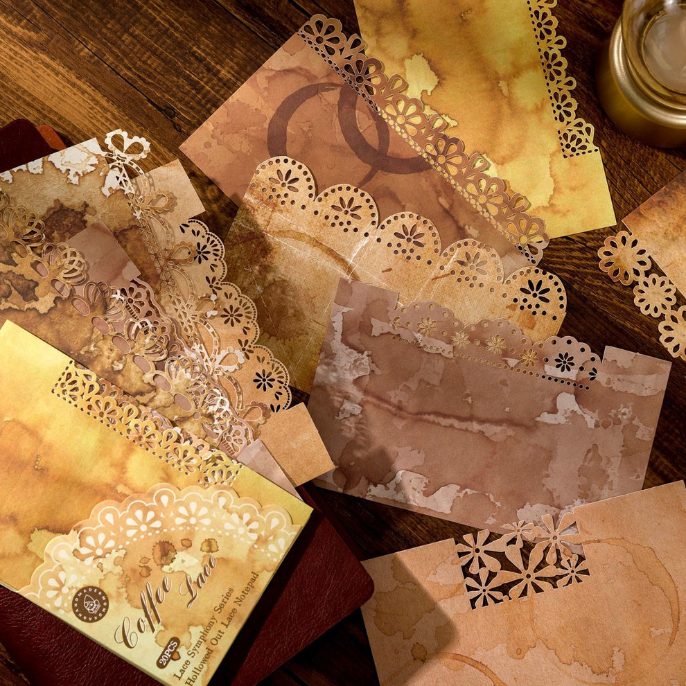 Lace Symphony Scrapbooking Paper | Single-Side Lace Border Paper for ...